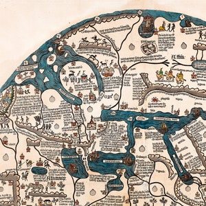 The Famous Cardinal Borgia World Map, One of the Most Precious Pieces ...