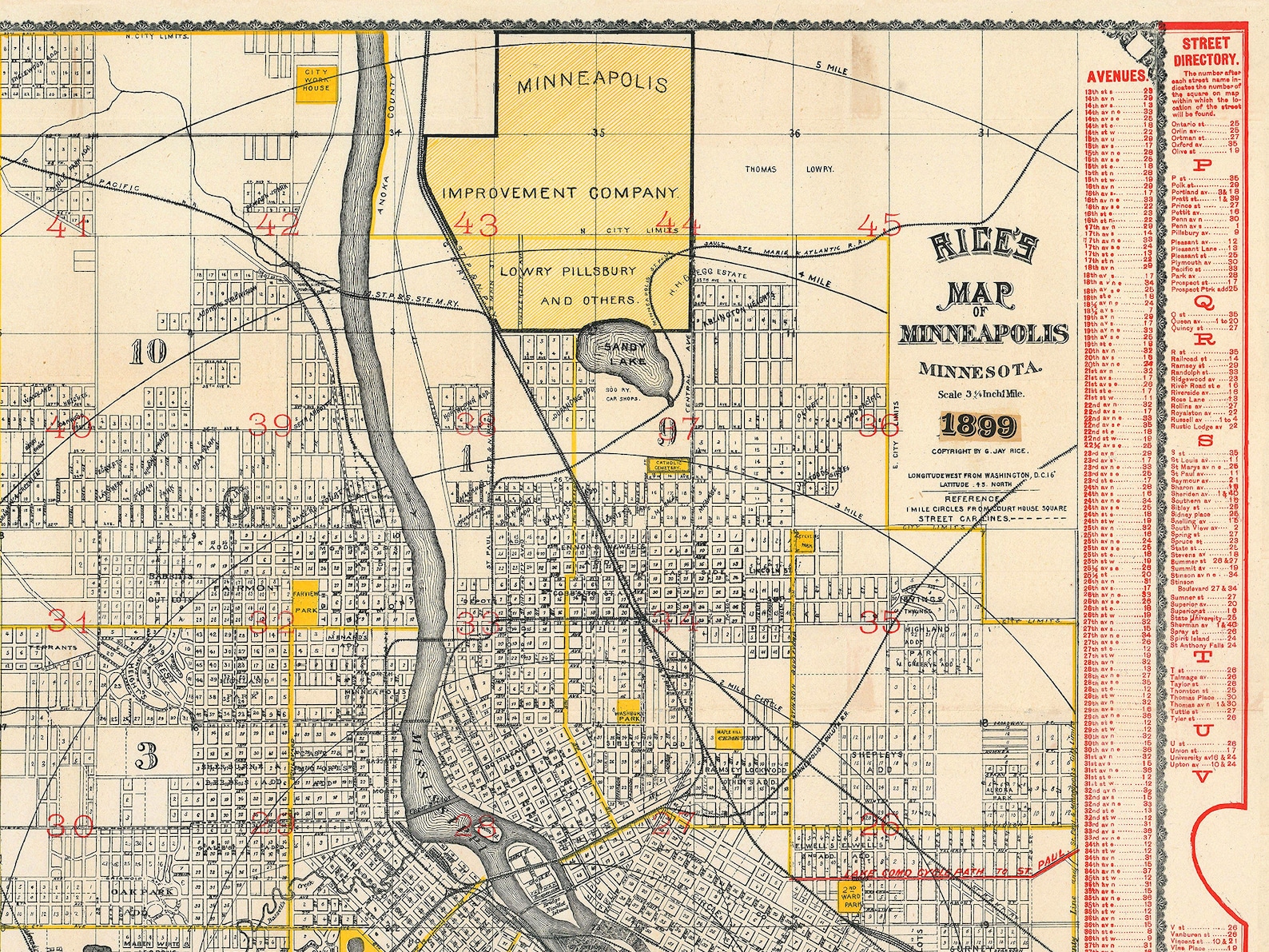 Old Map of Minneapolis Minneapolis Map Print Minneapolis MN - Etsy