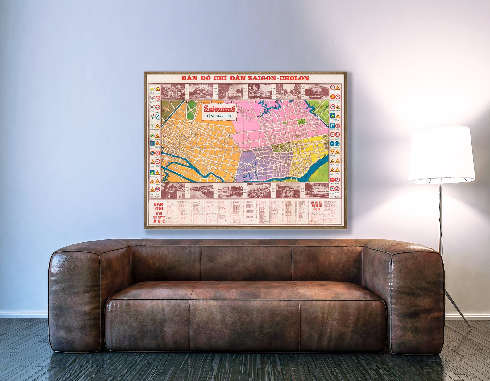 Vintage Map of Saigon Ho Chi Minh Map Old Saigon Map Ho Chi - Etsy