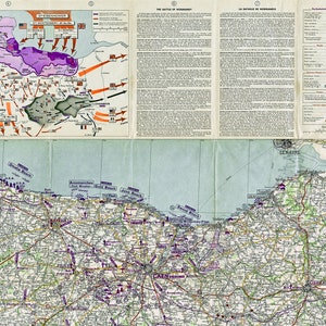 Battle of Normandy, June-august 1944, Normandy Map, D-day Normandy, WW2 ...