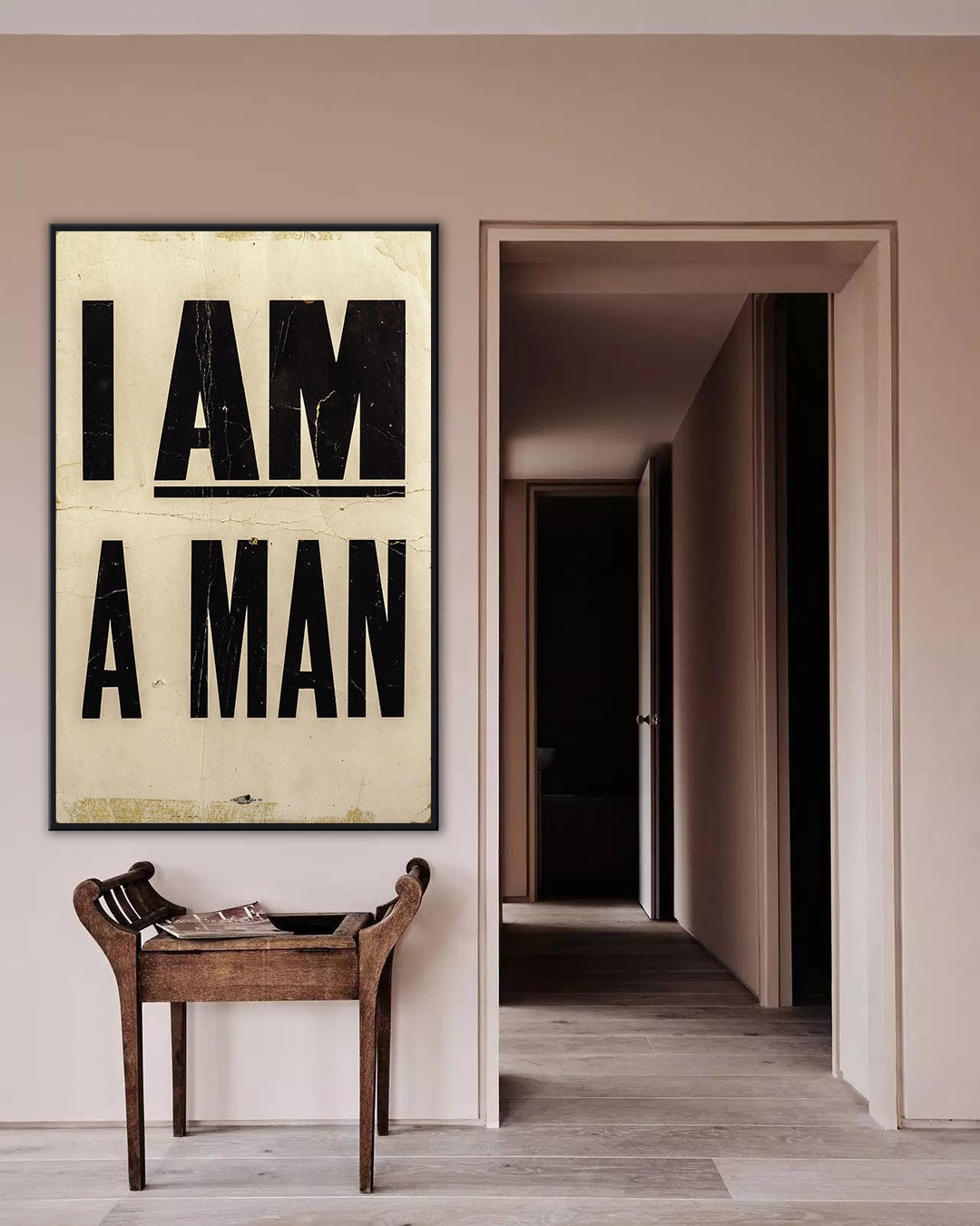 I AM A MAN Poster: Vintage Civil Rights Protest Art Print - Etsy