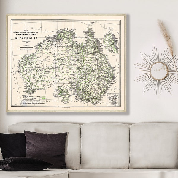 Aboriginal Map of Australia - Etsy