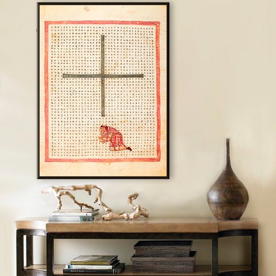 Religious Wall Art Biblical Print Graphic Poem on the | Etsy