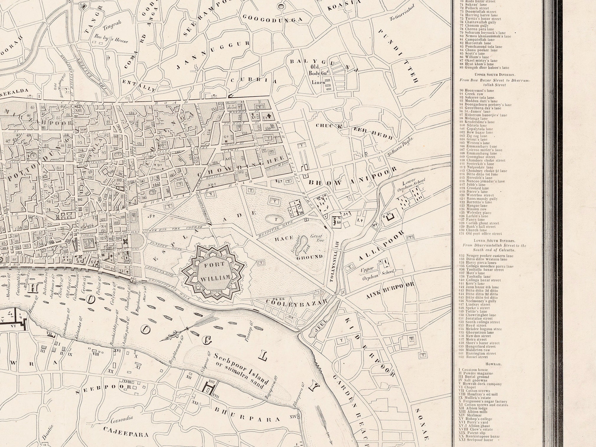 Antique Map of Kolkata Calcutta Wall Map Print India Maps - Etsy Australia