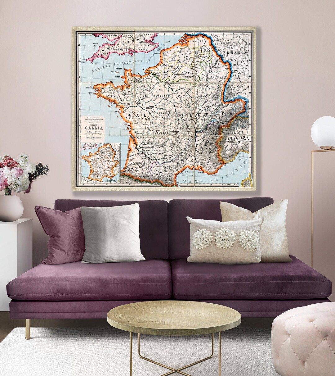 School Map of France, Ancient French History Map, Historical France ...