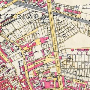 Vintage Map of Aberdeen, Old Aberdeen Map, Aberdeen Print, Aberdeen ...