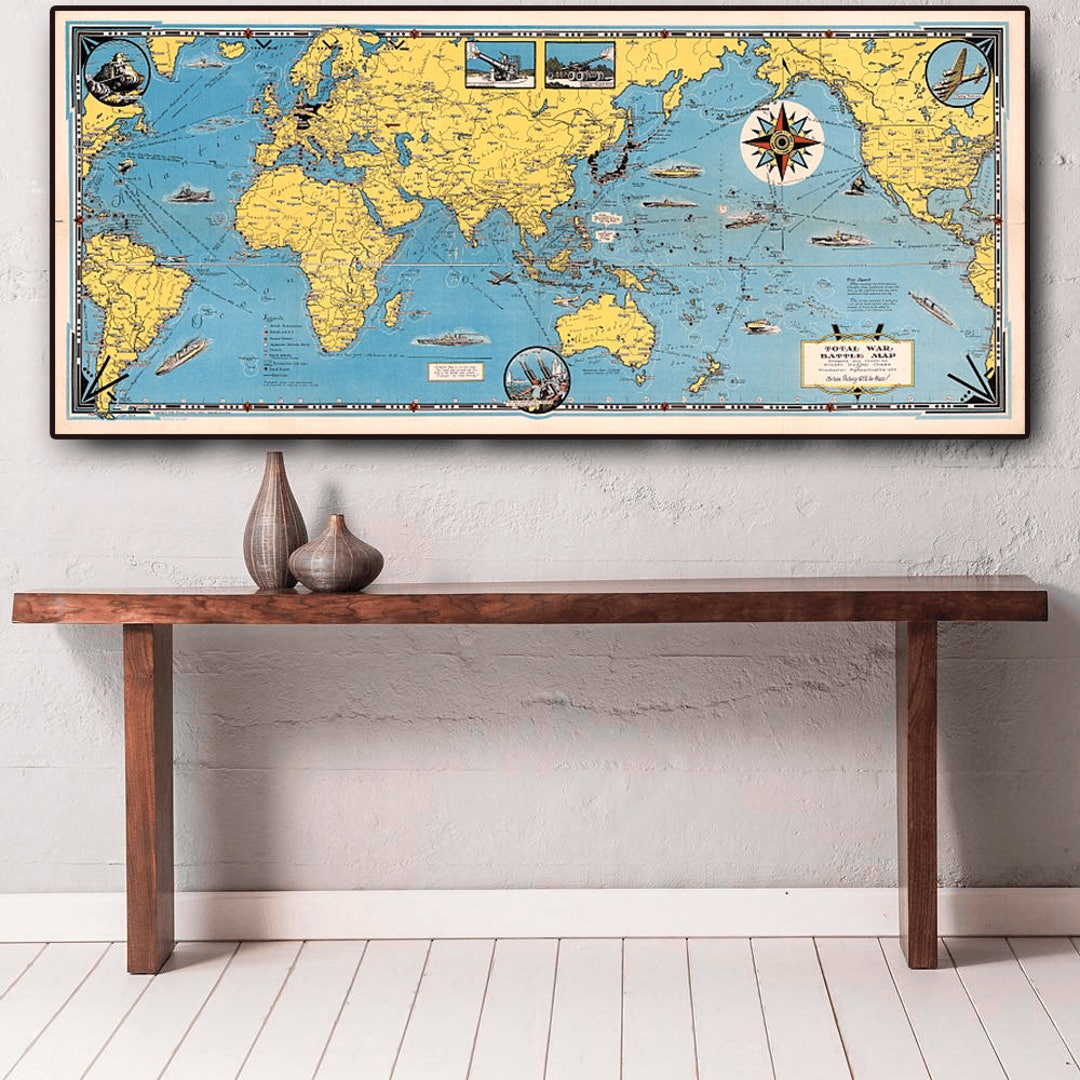 World War 2 Map, WW2 Map, Invasion and Total War Victory Map With ...