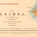 Vintage Map of Crimea, Old Crimea Map, Crimea Wall Map, Crimea Poster ...
