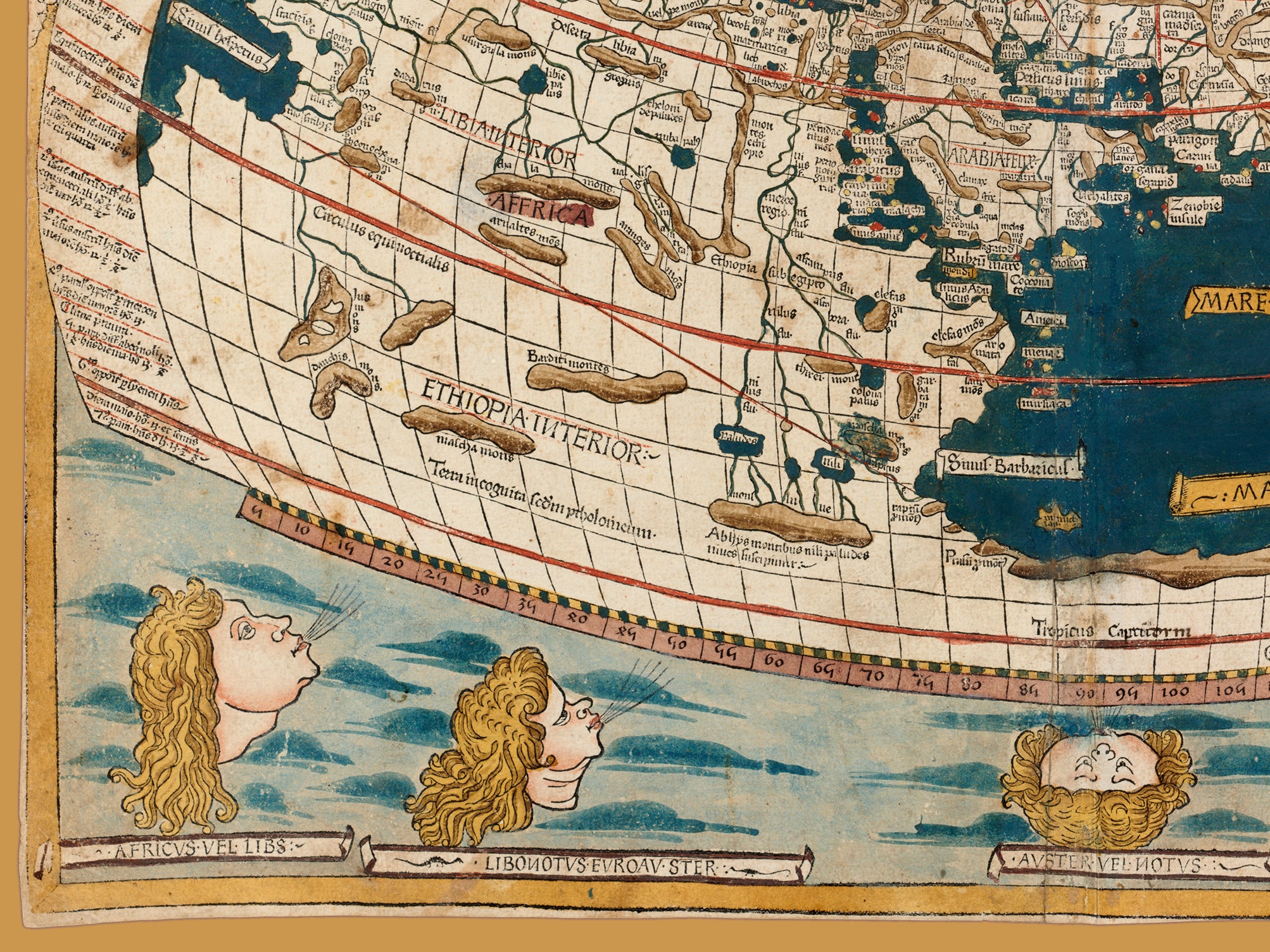 Giclée Ancient Ulm Ptolemy World Map iconic map world map wall art ...