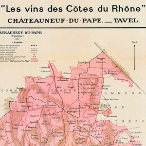 Wines of Châteauneuf-du-pape and Tavel, Famous French Wines Map, Aocs ...