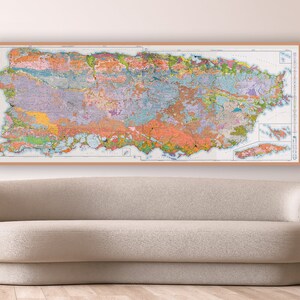 Detailed Soil Survey Maps of Puerto Rico, Vintage Puerto Rico Wall Art ...