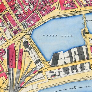 Vintage Map of Aberdeen, Old Aberdeen Map, Aberdeen Print, Aberdeen ...