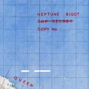 WW2 Map of D-day Sword Beach, Ultra-secret BIGOT D-day Map, WW2 ...