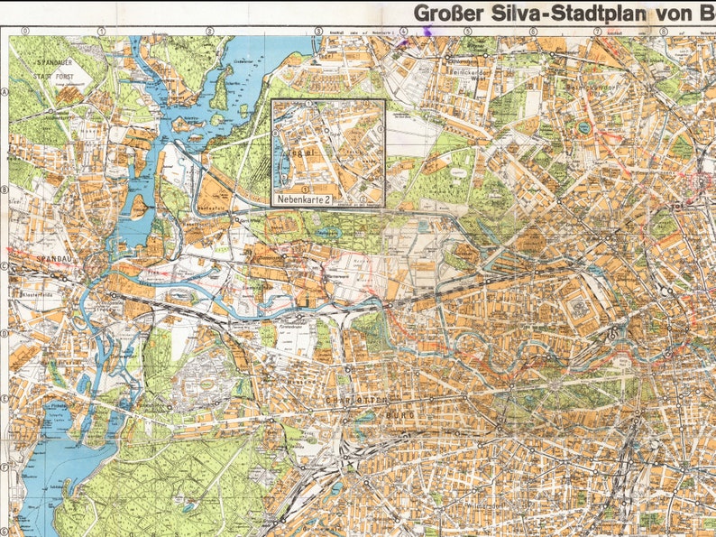 Berlin WWII Hand-annotated Map of the Battle of Berlin - Etsy