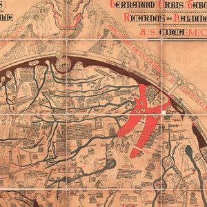 Hereford Mappa Mundi, Famous Medieval World Map, Depicts What the World ...