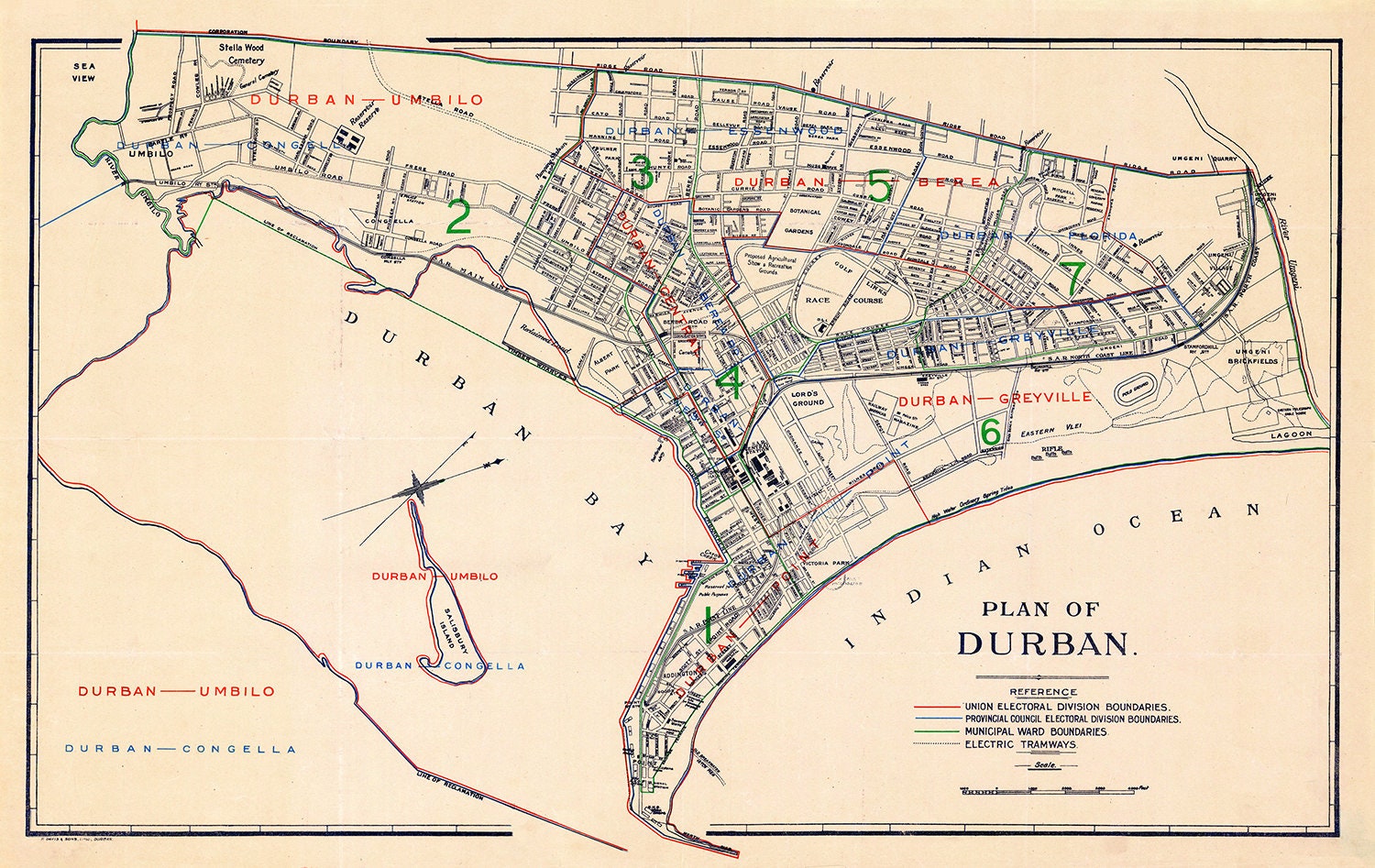 Map Of Durban South Africa Durban Printable Tourist Map | Sygic Travel
