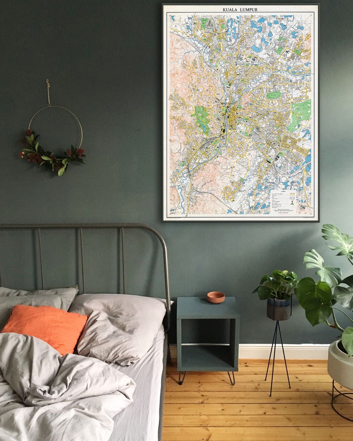 Vinatge Map of Kuala Lumpu Old Kuala Lumpur Map Kuala Lumpur - Etsy