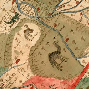 1587 Urbano Monte World Map – Renaissance Flat Earth Planisphere ...