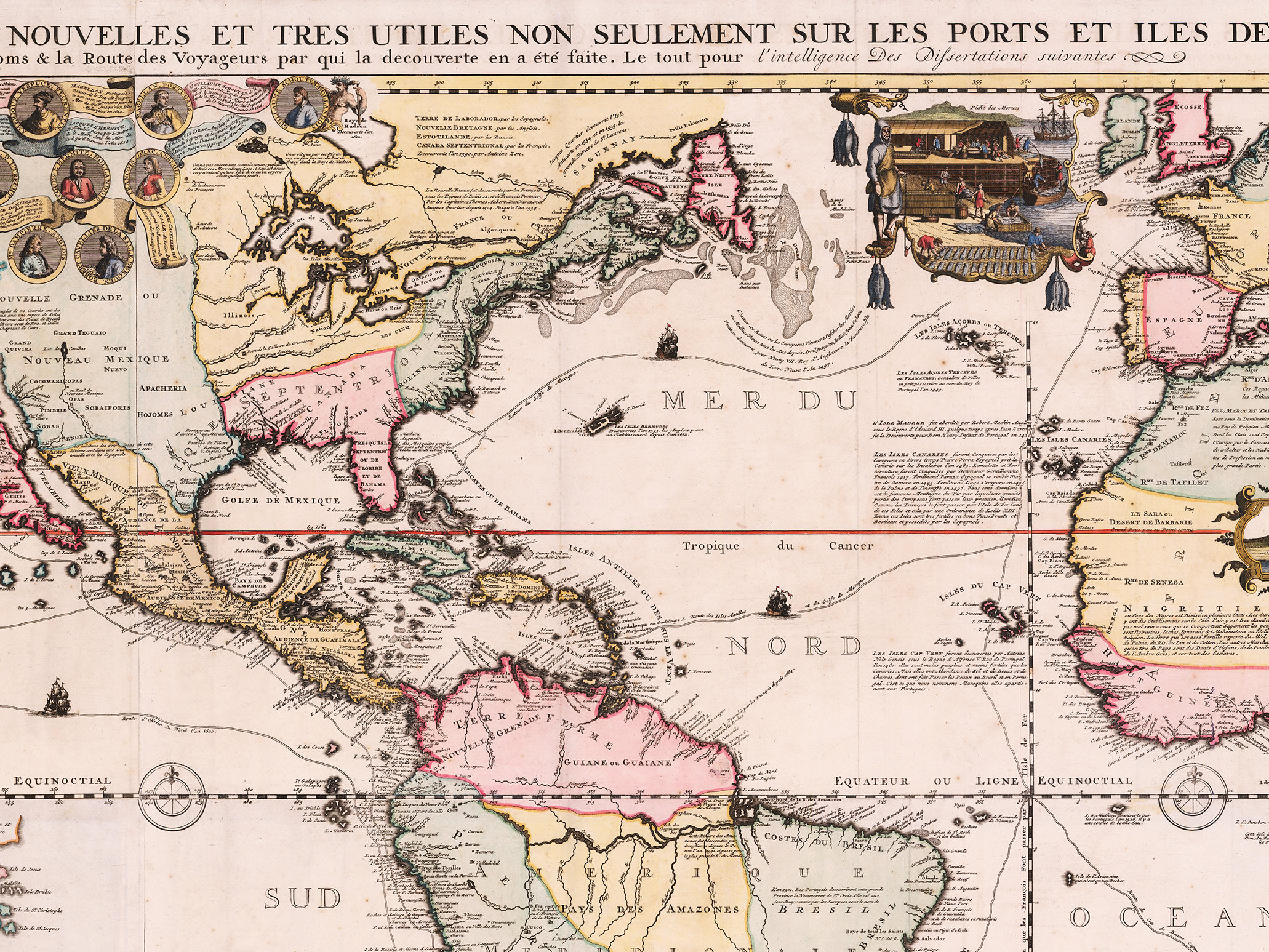 Medieval Wall Map of the Americas and the Pacific Magnificent - Etsy ...