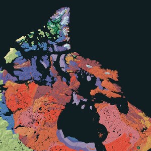 Geological Map of North America | Tapestry of Time and Terrain Print ...
