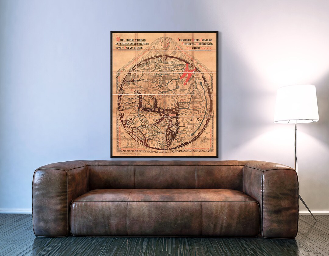 Hereford Mappa Mundi, Famous Medieval World Map, Depicts What the World ...
