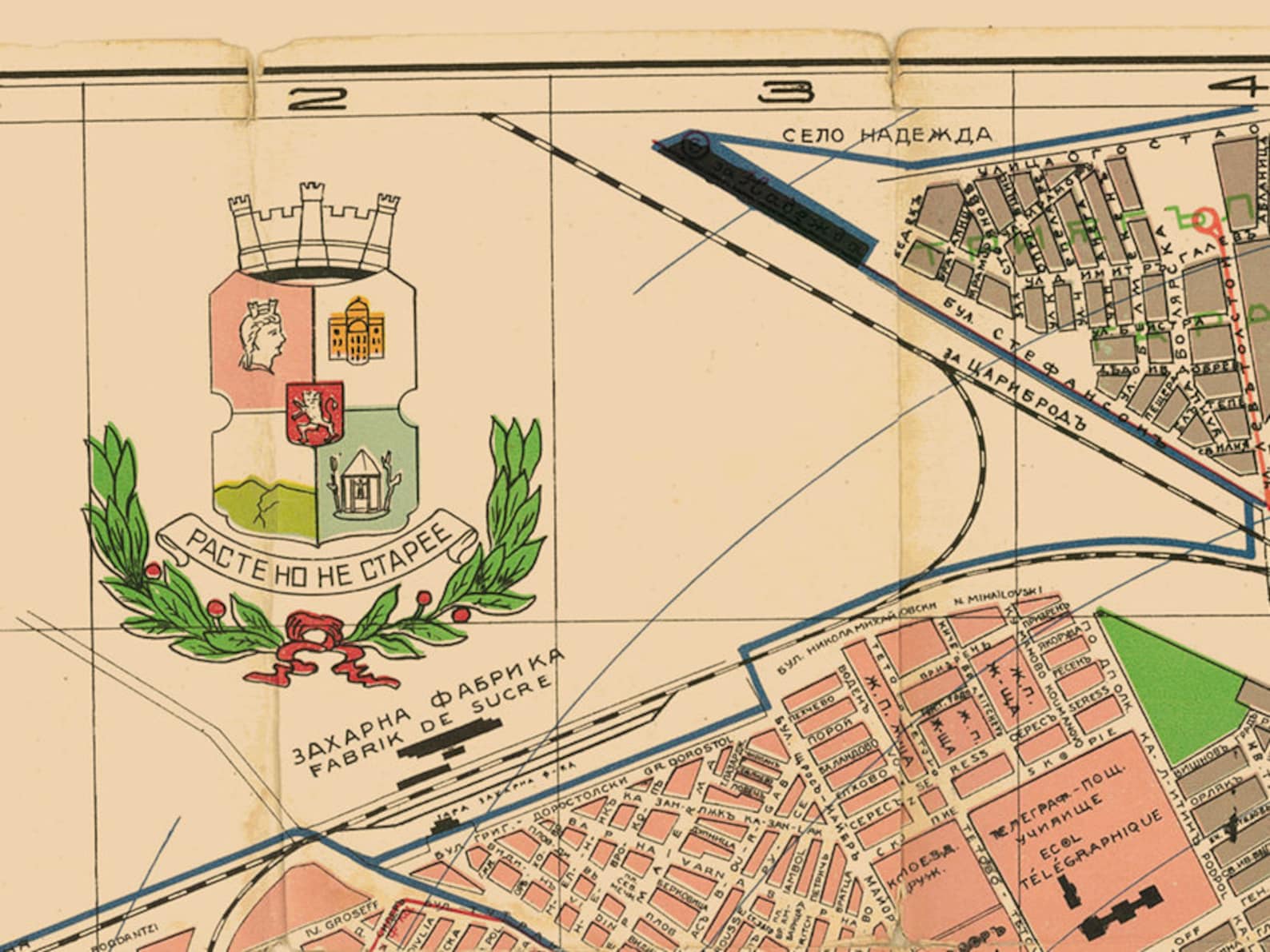 Vintage Map of Sofia Bulgaria Old Sofia Print Sofia Wall - Etsy