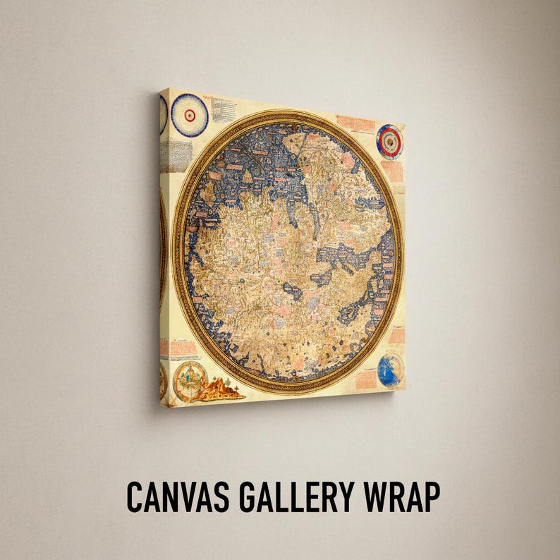 Fra Mauro World Map 1450 | Antique Mappamundi Reproduction - Etsy