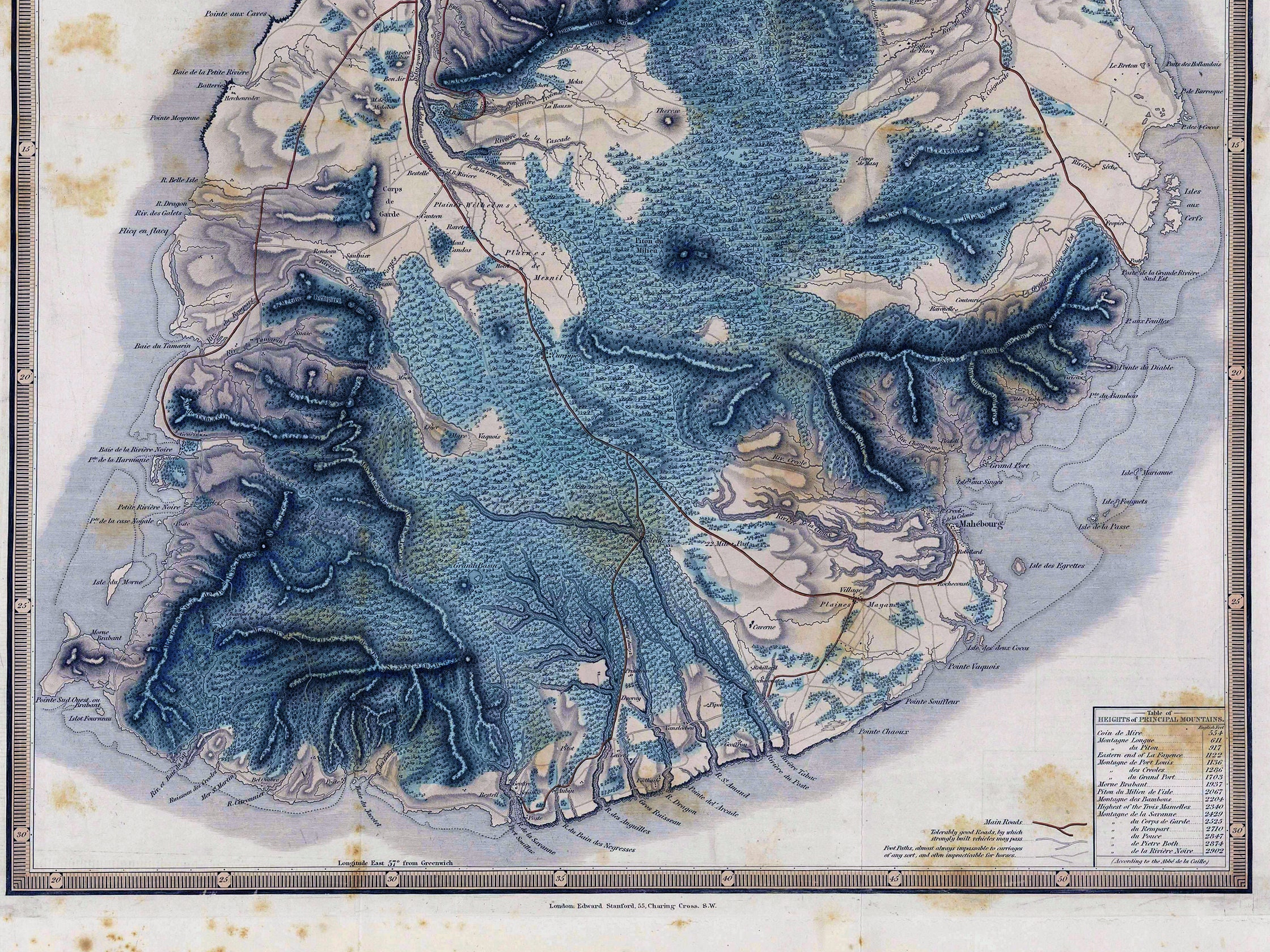 Vintage Map of Mauritius Old Mauritius Map Mauritius Print - Etsy Hong Kong