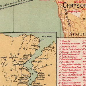 Old Istanbul Map Print, Historical Istanbul Print, Istanbul Wall Art ...