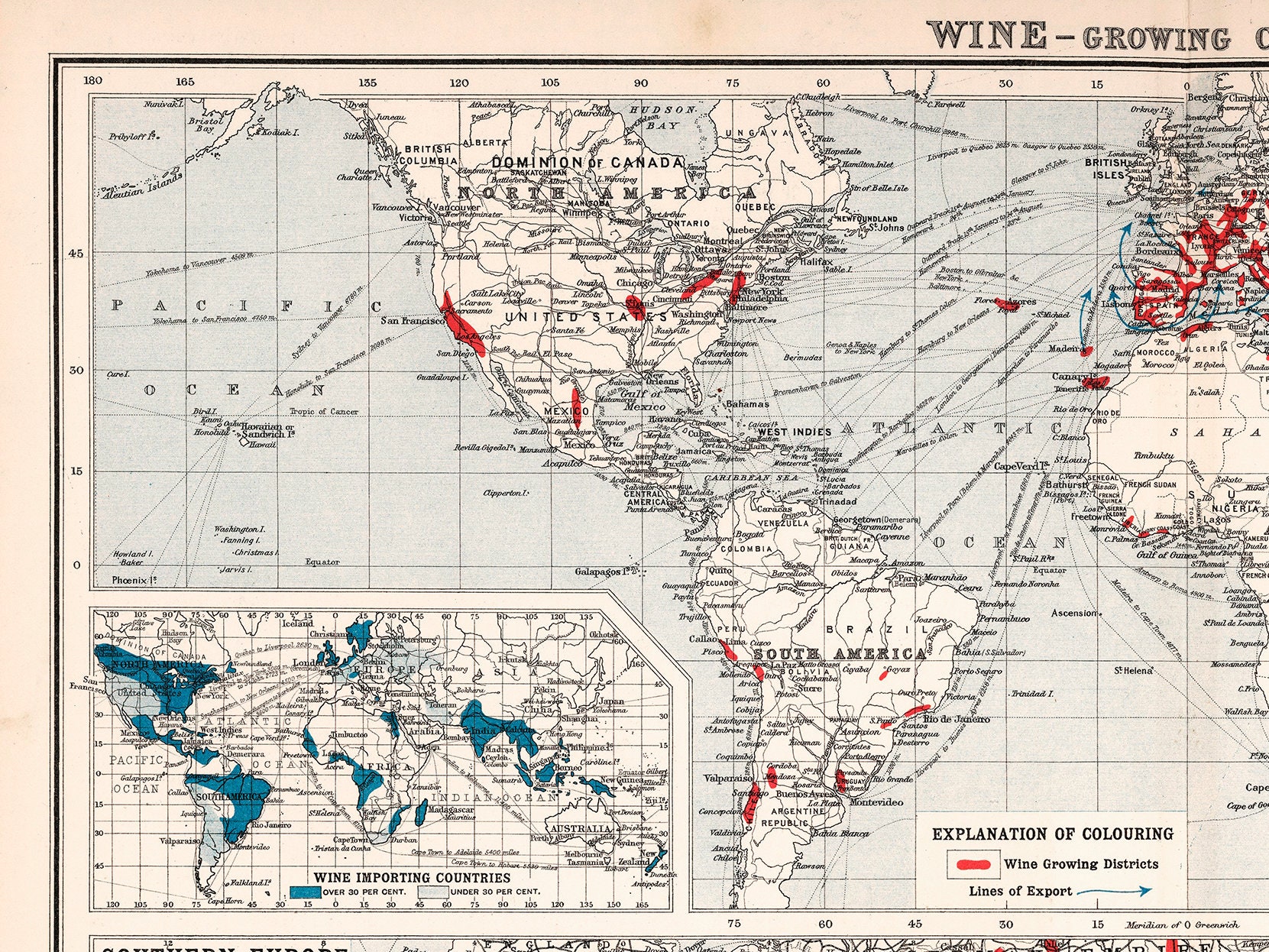 Wine Map of the World Viticulture Wine Art Print Wine - Etsy