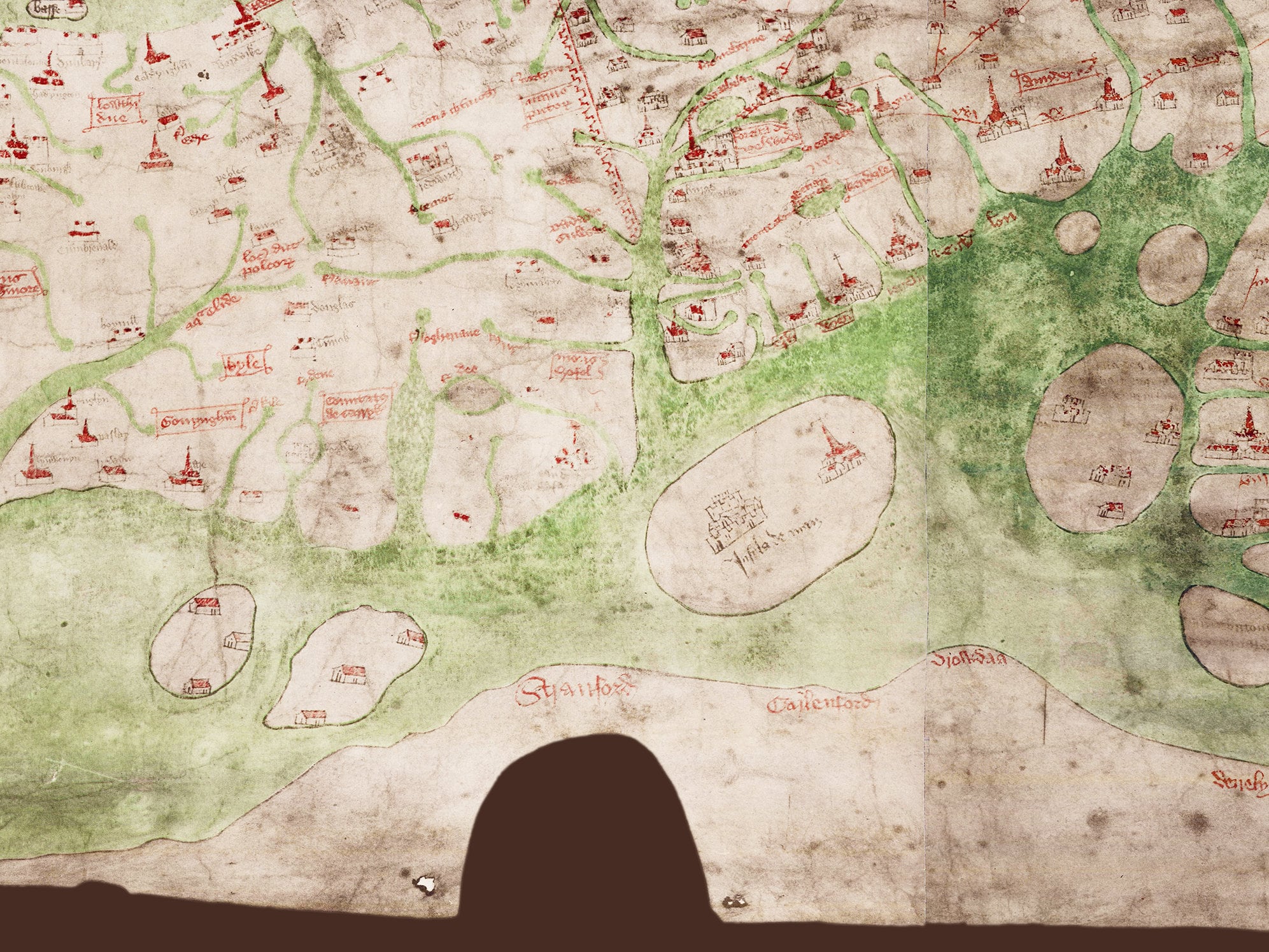 The Gough Map of the British Isles Bodleian Map Famous Great | Etsy