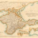 Vintage Map of Crimea, Old Crimea Map, Crimea Wall Map, Crimea Poster ...