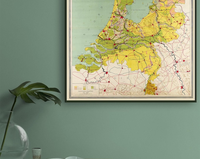Oud Gastel Map Print - Netherlands Poster - Etsy Canada