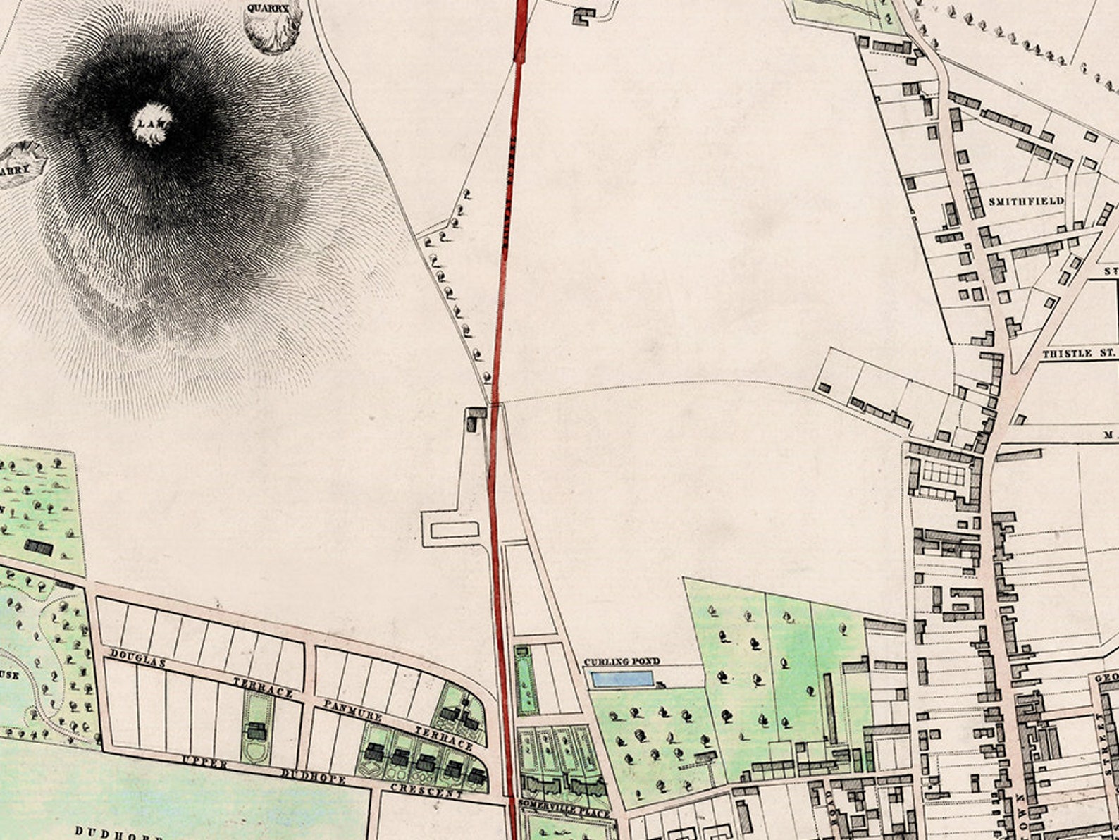 Vintage Map of Dundee Dundee Scotland Dundee Wall Art - Etsy