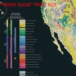 Geological Map of North America | Tapestry of Time and Terrain Print ...