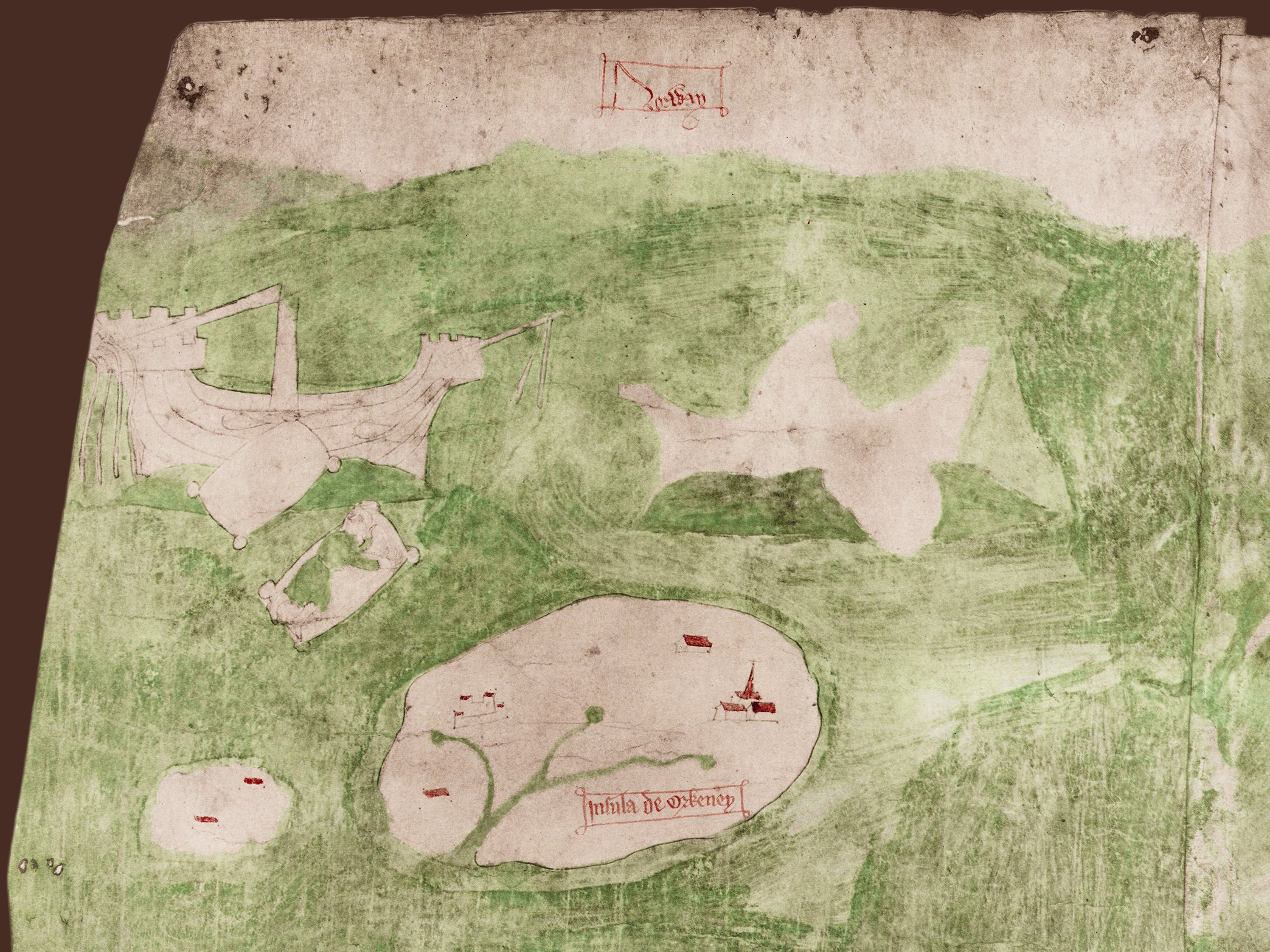 The Gough Map of the British Isles Bodleian Map Famous Great | Etsy