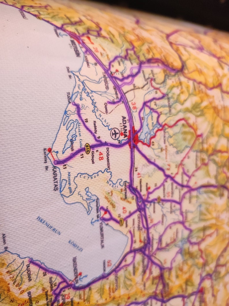 Vintage Map of Turkey Old Turkey Wall Art Turkey Poster Map - Etsy