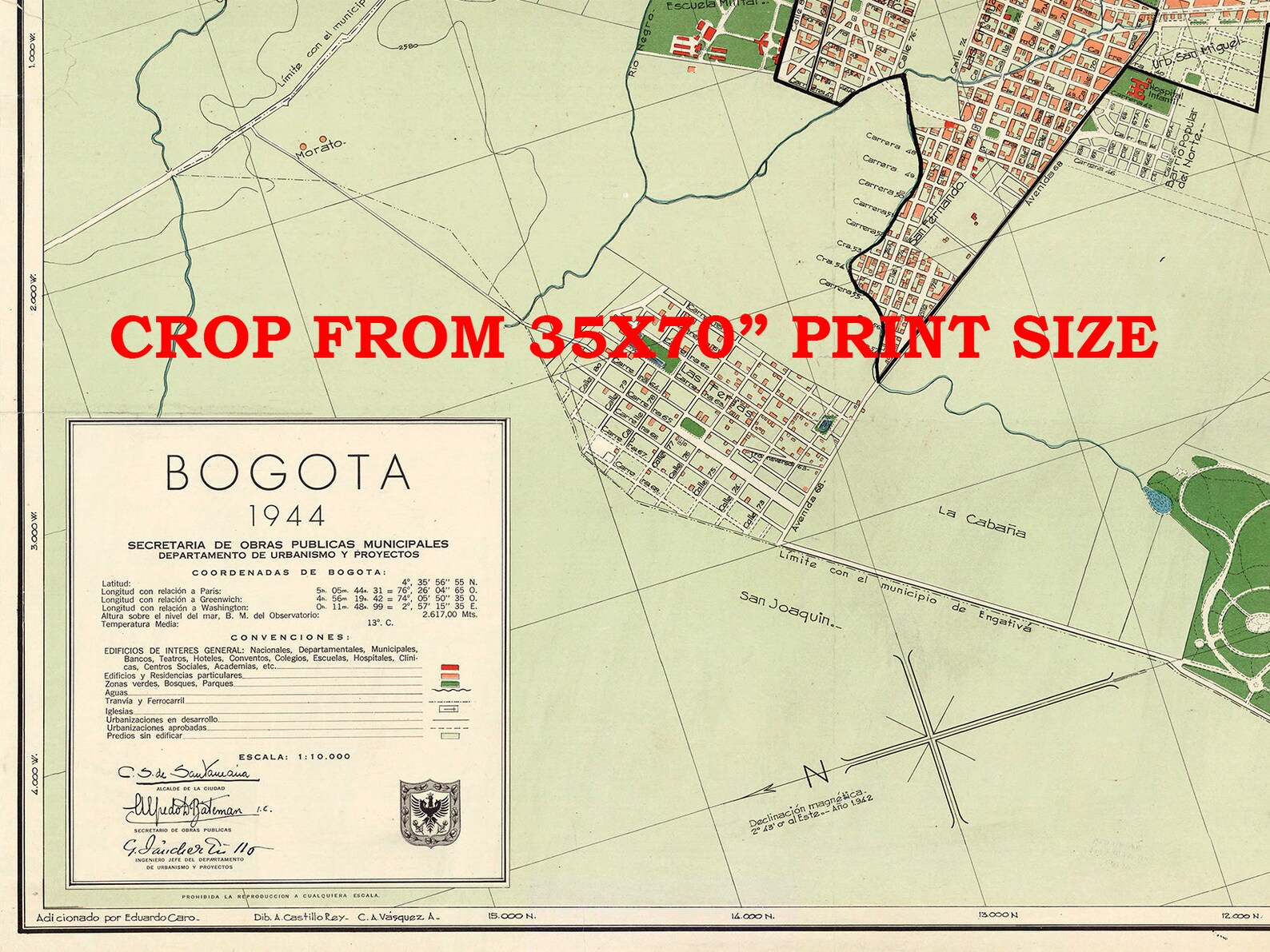 Mapa vintage de Bogotá antiguo mapa de Bogotá mapa de pared - Etsy México
