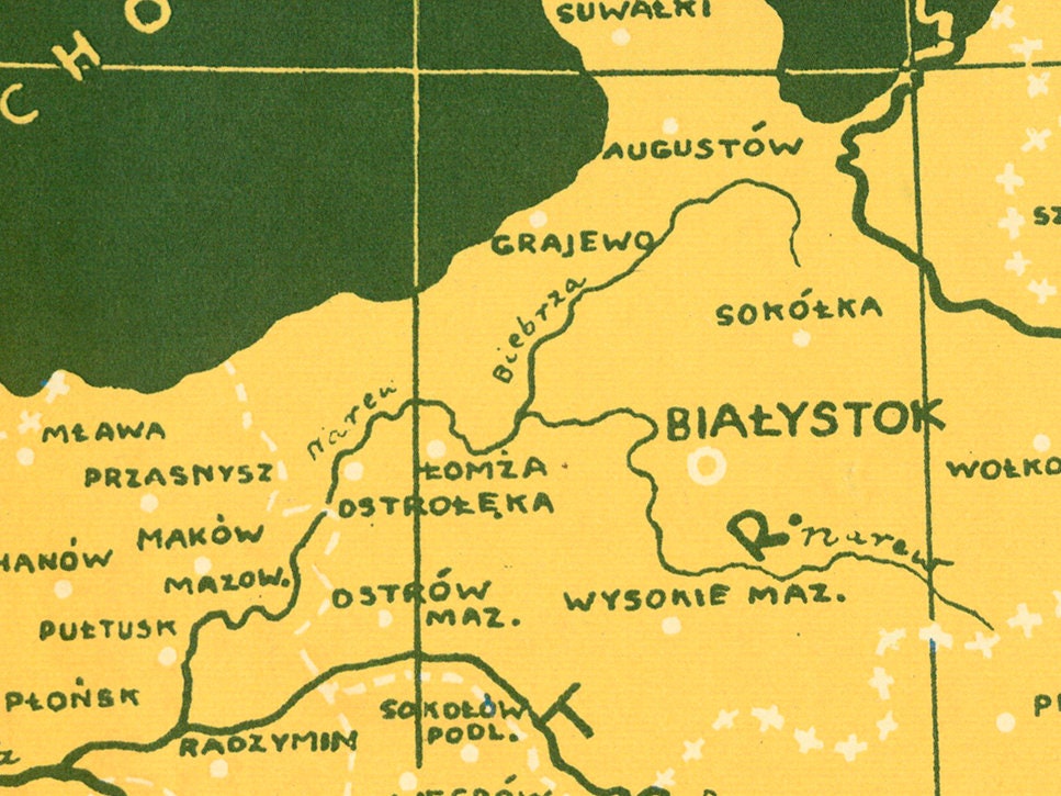 Poland poster map vintage map of Poland old Poland map | Etsy