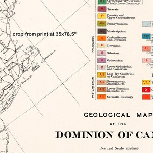 Vintage Geological Map of Canada, 1915 - Fine Art Print - Etsy