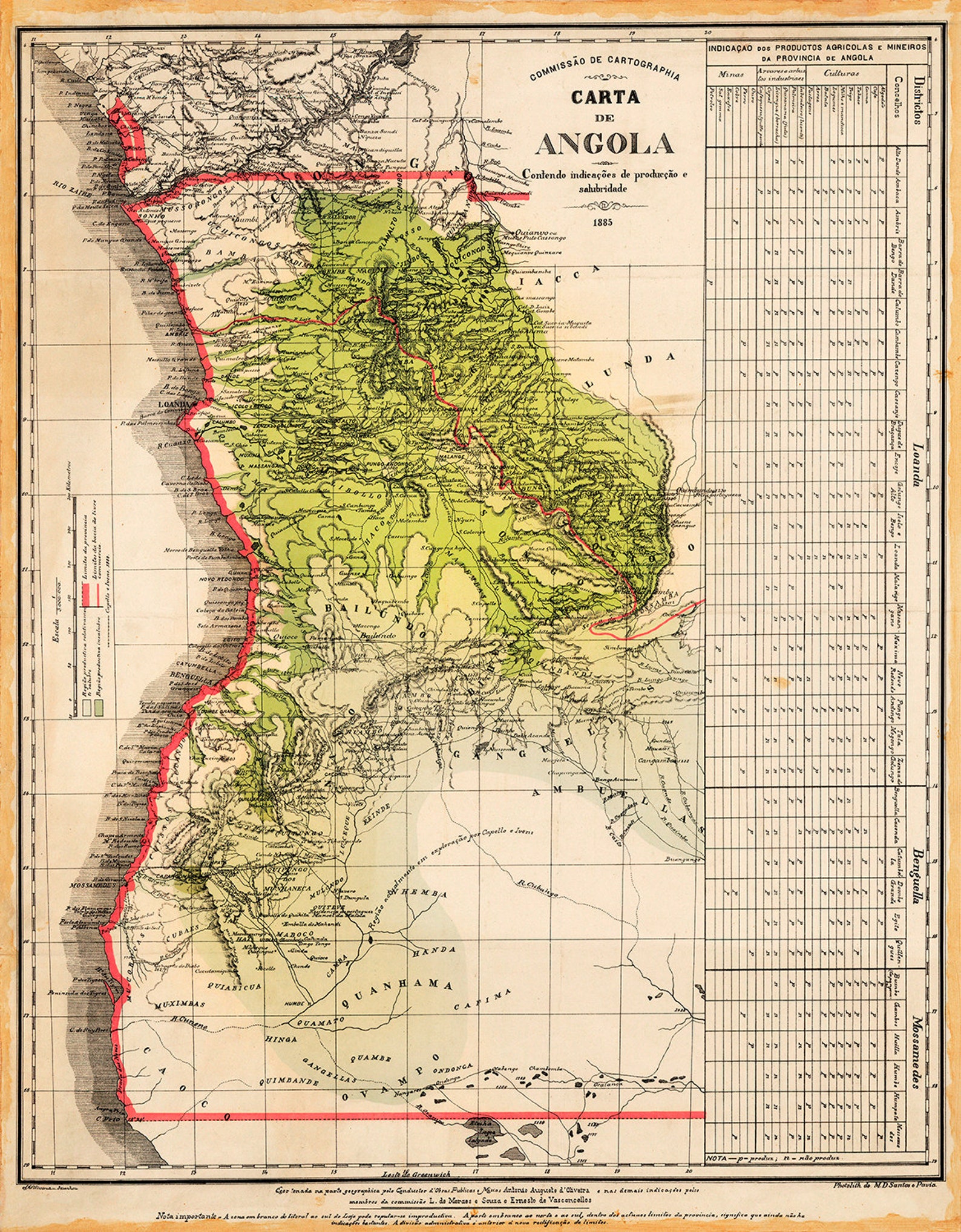 Vintage Angola Map Old Map of Angola Angola Wall Map Angola | Etsy