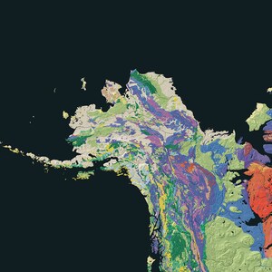 Geological Map of North America | Tapestry of Time and Terrain Print ...