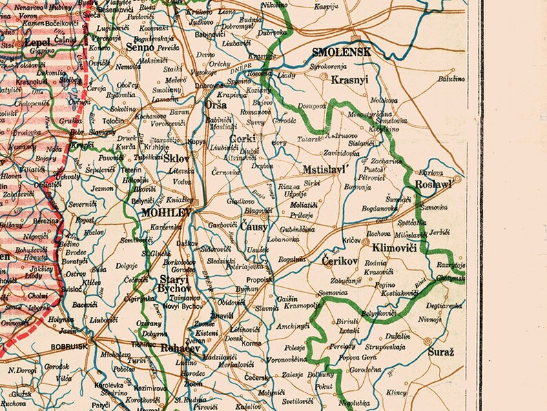 Vintage map of Lithuania old Lithuania map Lithuania wall | Etsy
