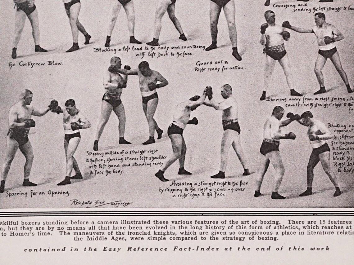 Old Boxing Poster Boxing Print Boxer's Art Boxing Wall - Etsy
