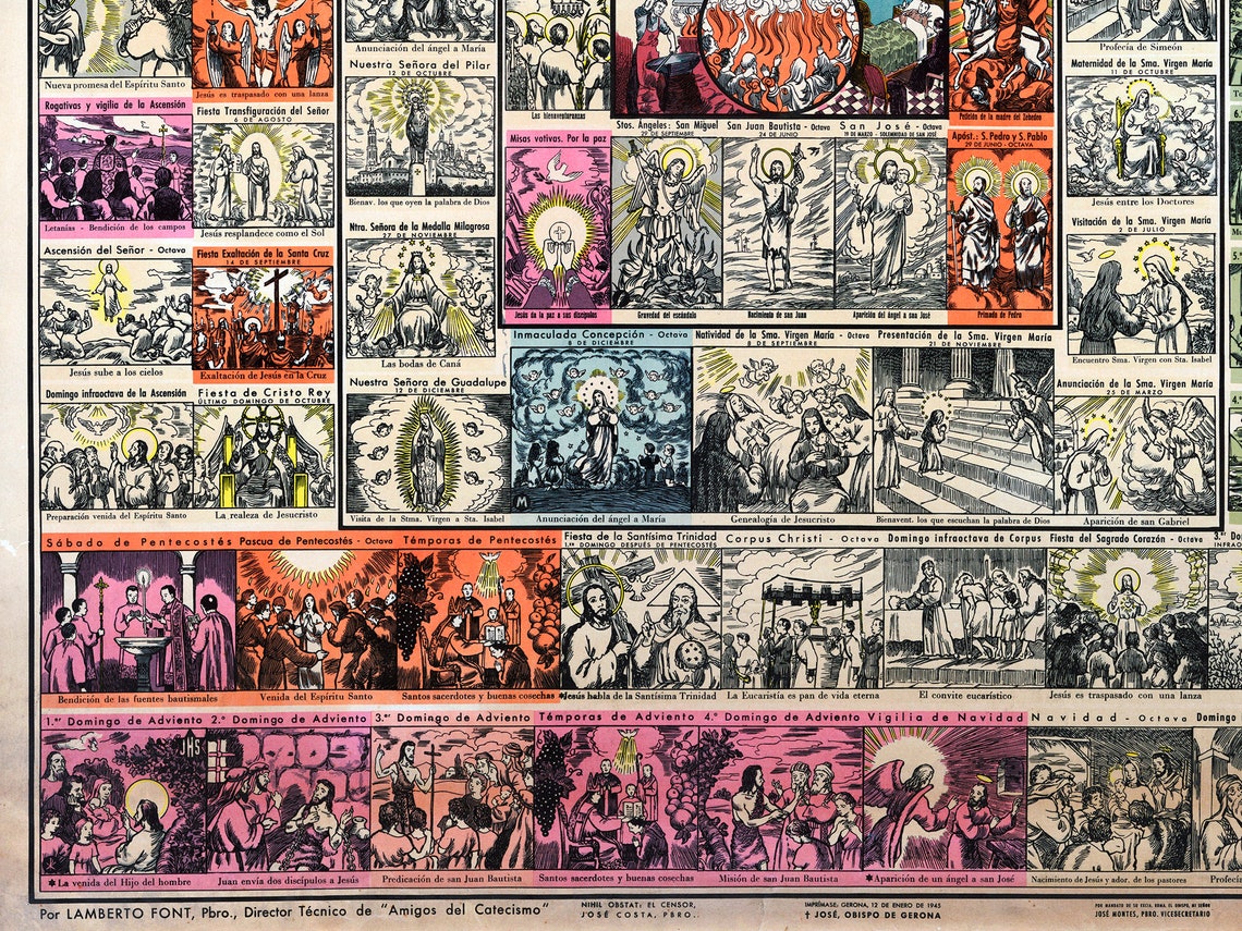 Vintage Catholic Wall Art Catholic Poster Catholic Print | Etsy