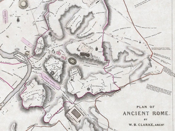Ancient Rome Map Labeled Image
