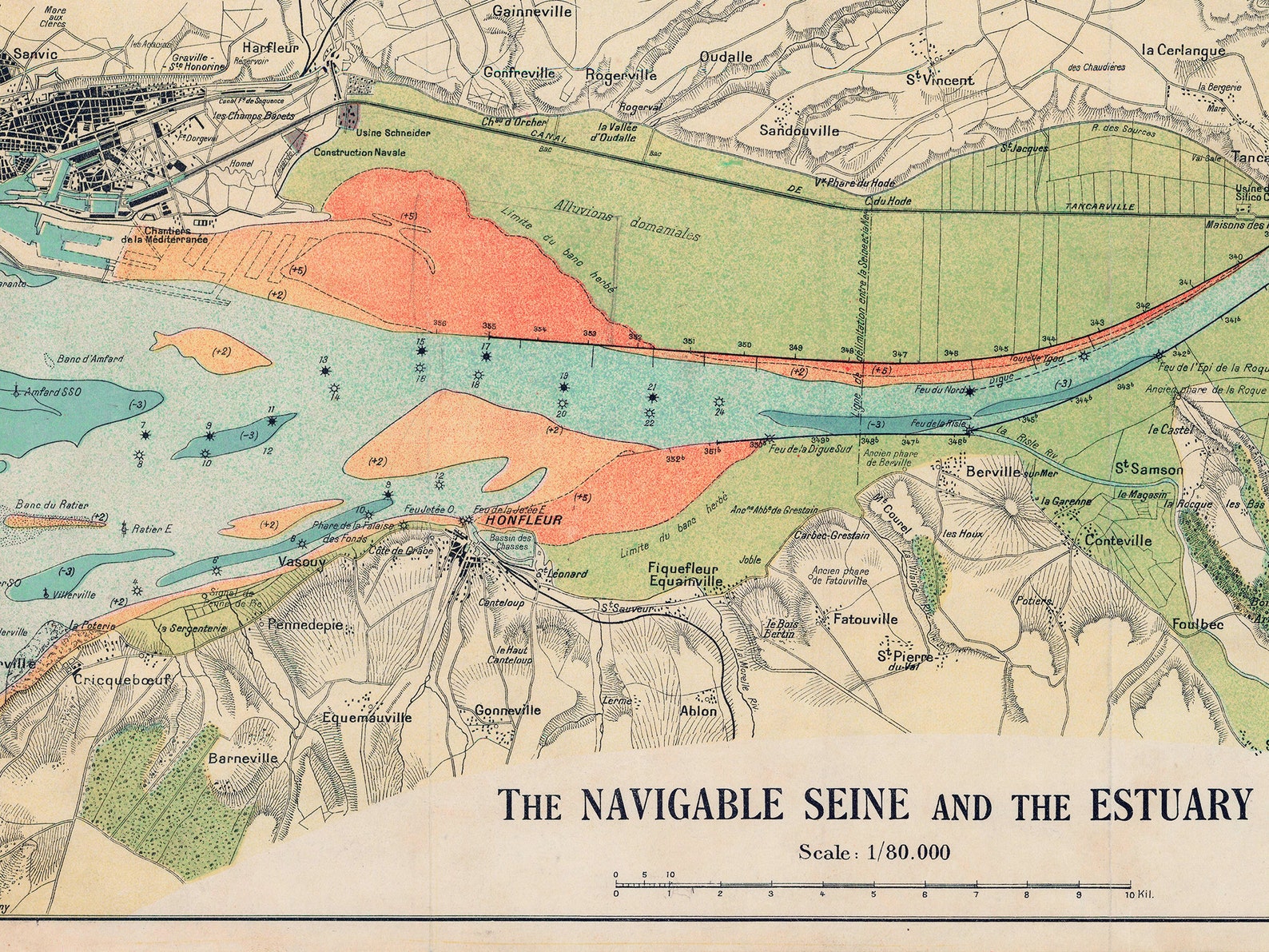 Arte del mapa del río Sena mapa vintage del río Sena antiguo | Etsy México