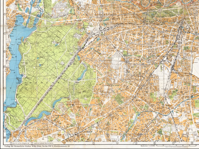 Berlin WWII Hand-annotated Map of the Battle of Berlin - Etsy