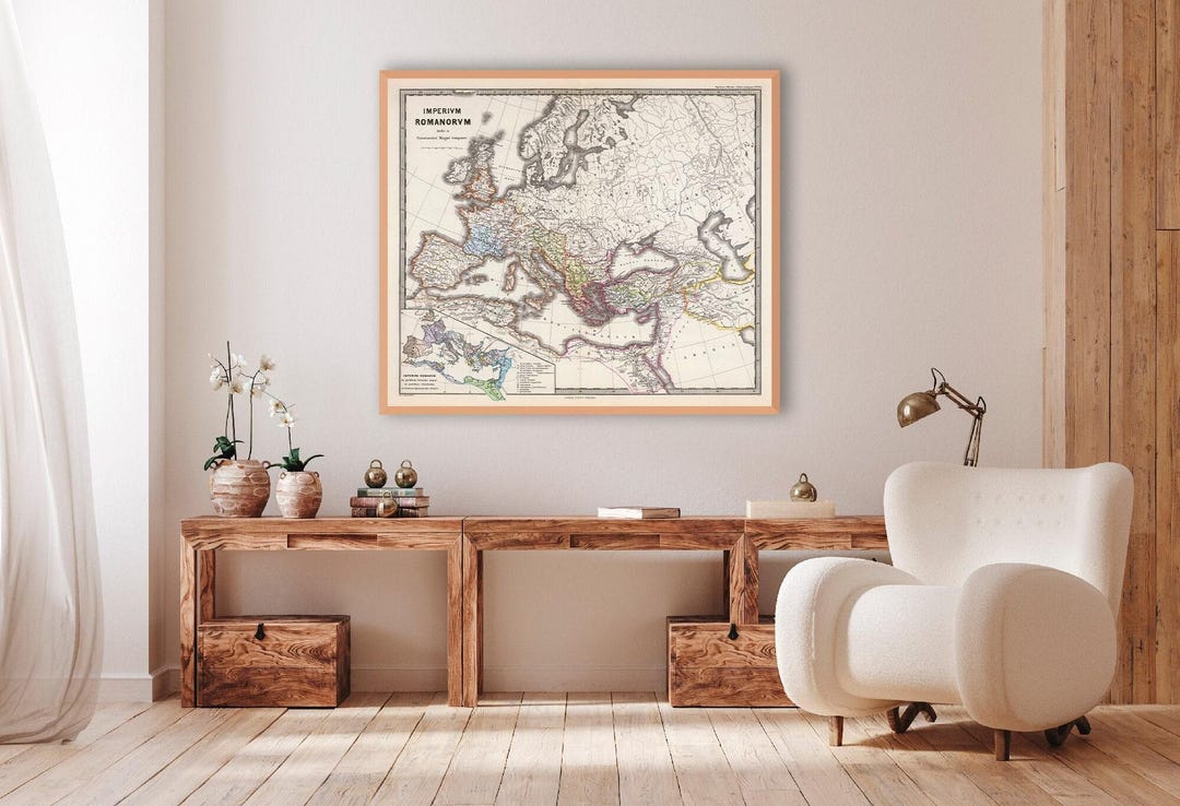 Roman Empire Map Print, Constantine the Great Era - Etsy