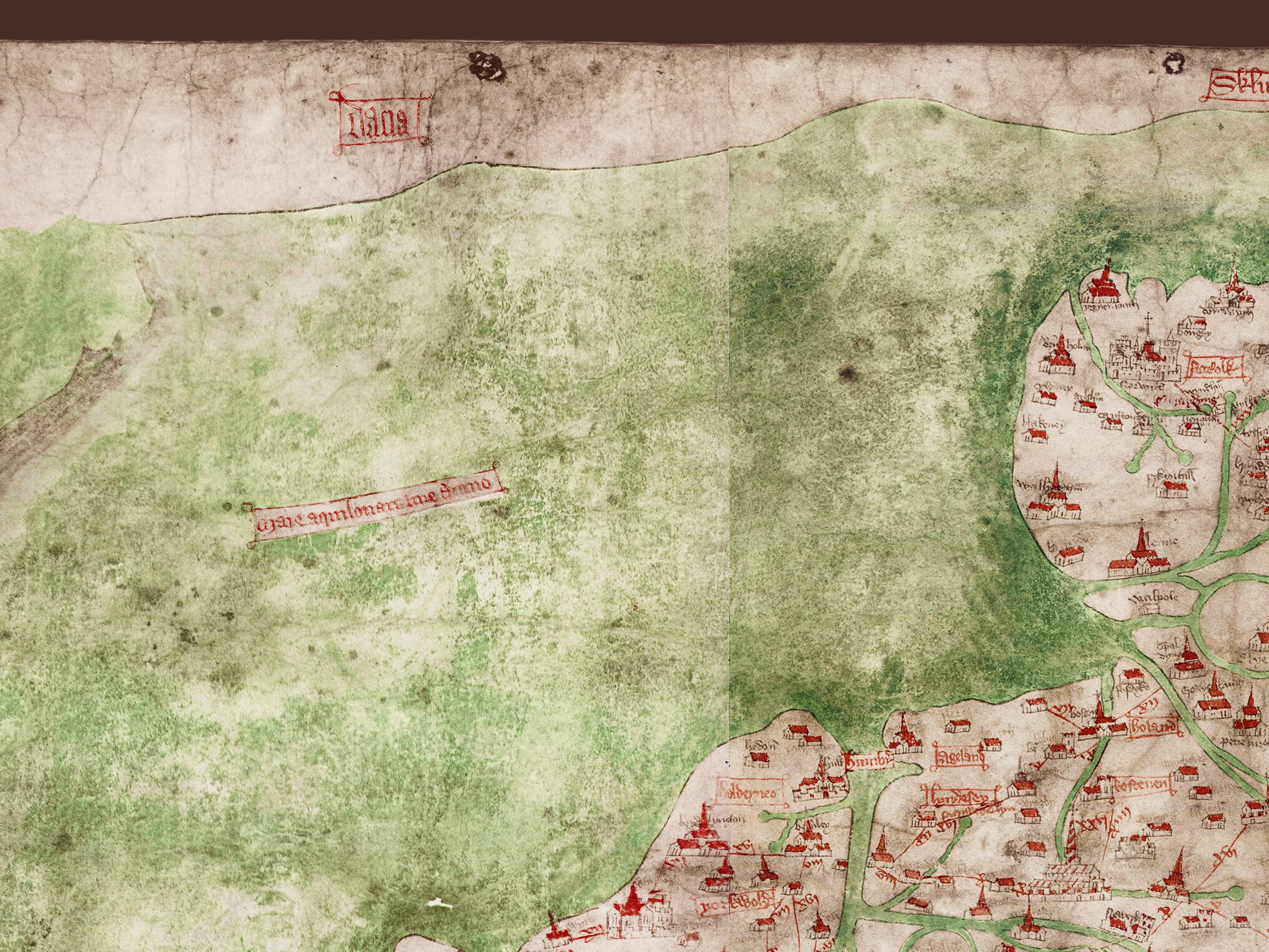 The Gough Map of the British Isles Bodleian Map Famous Great | Etsy